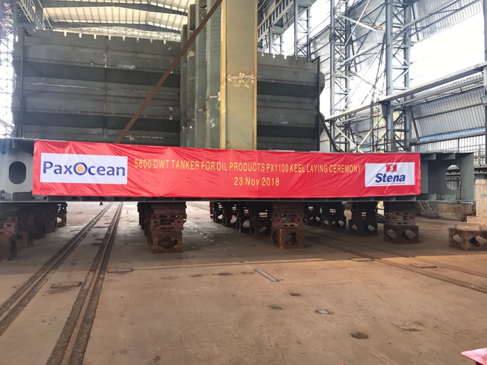Keel Laying of PX-1100 :: OljOla Shipping